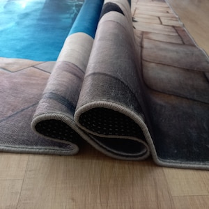 3D Rug, Slit Rug, Illusion Rug, 3D Ocean Rug, Staircase Themed Rug ...