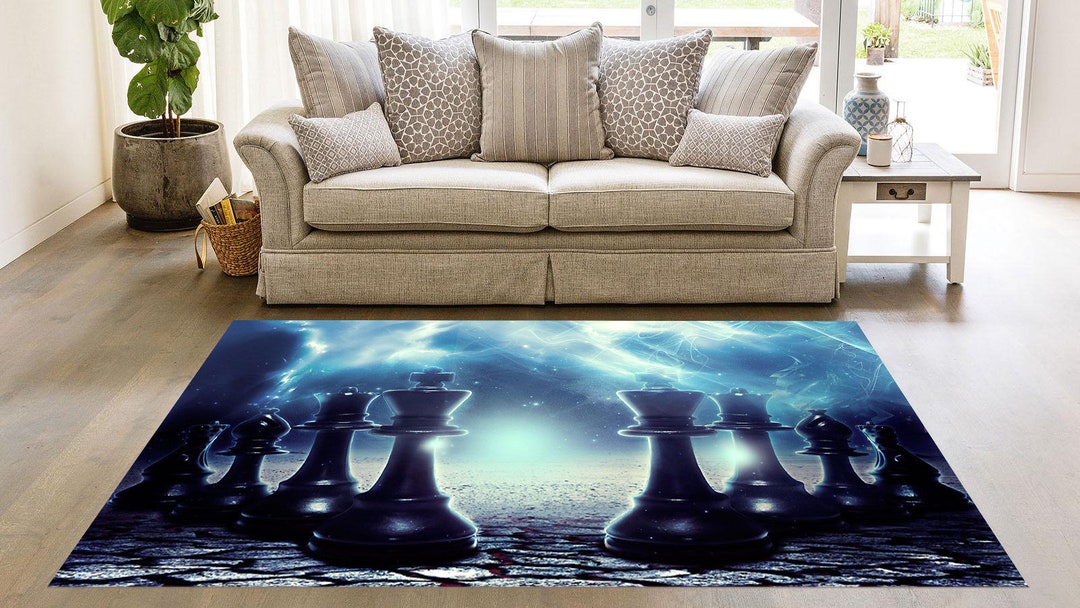Chess Rug, Play Chess Rug, Animated Chess Rug, Chess Sett Rug, Board ...