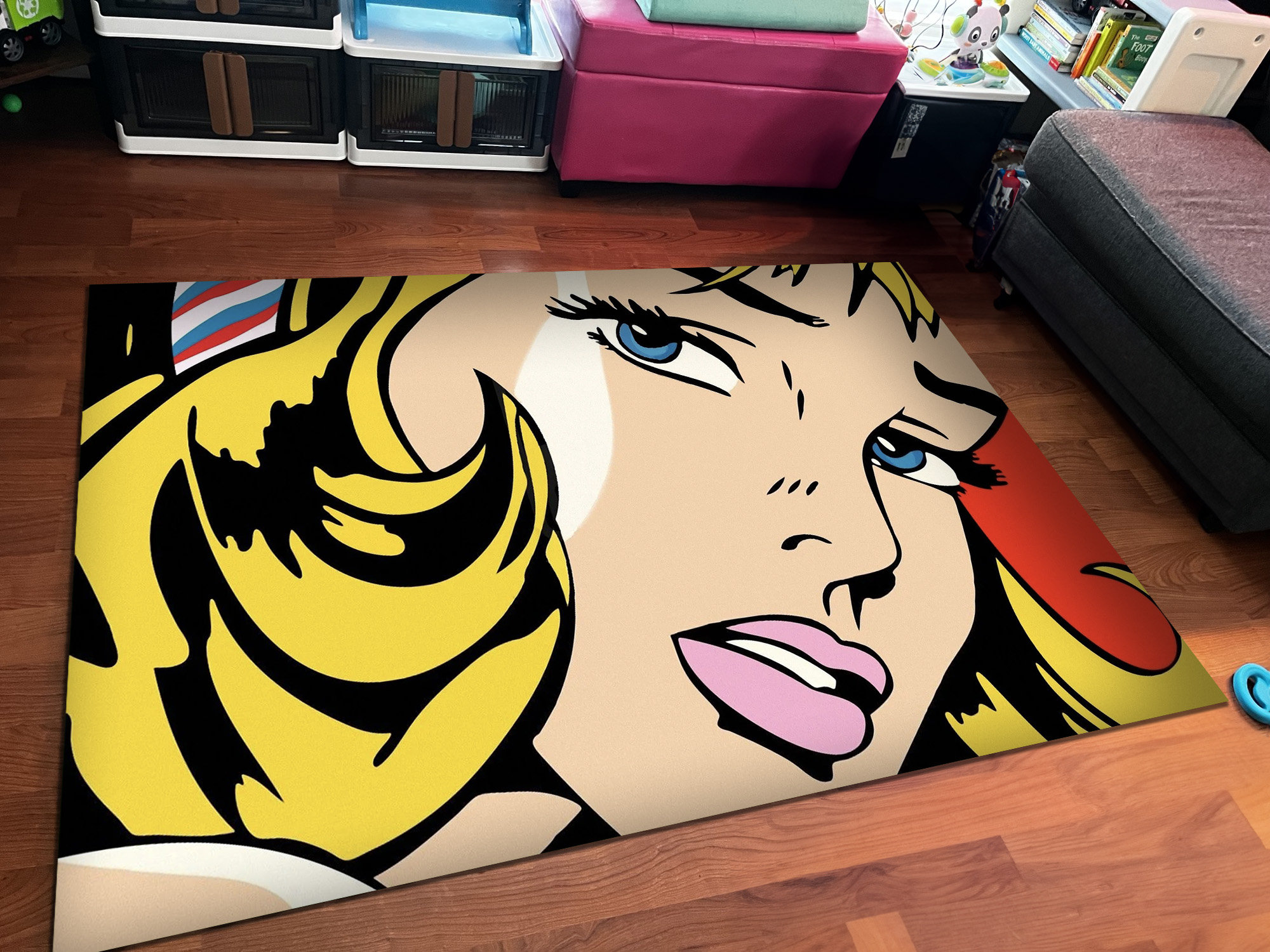 Roy Lichtenstein Rug Pop Art Rug Area Rug Girl Room Rug - Etsy