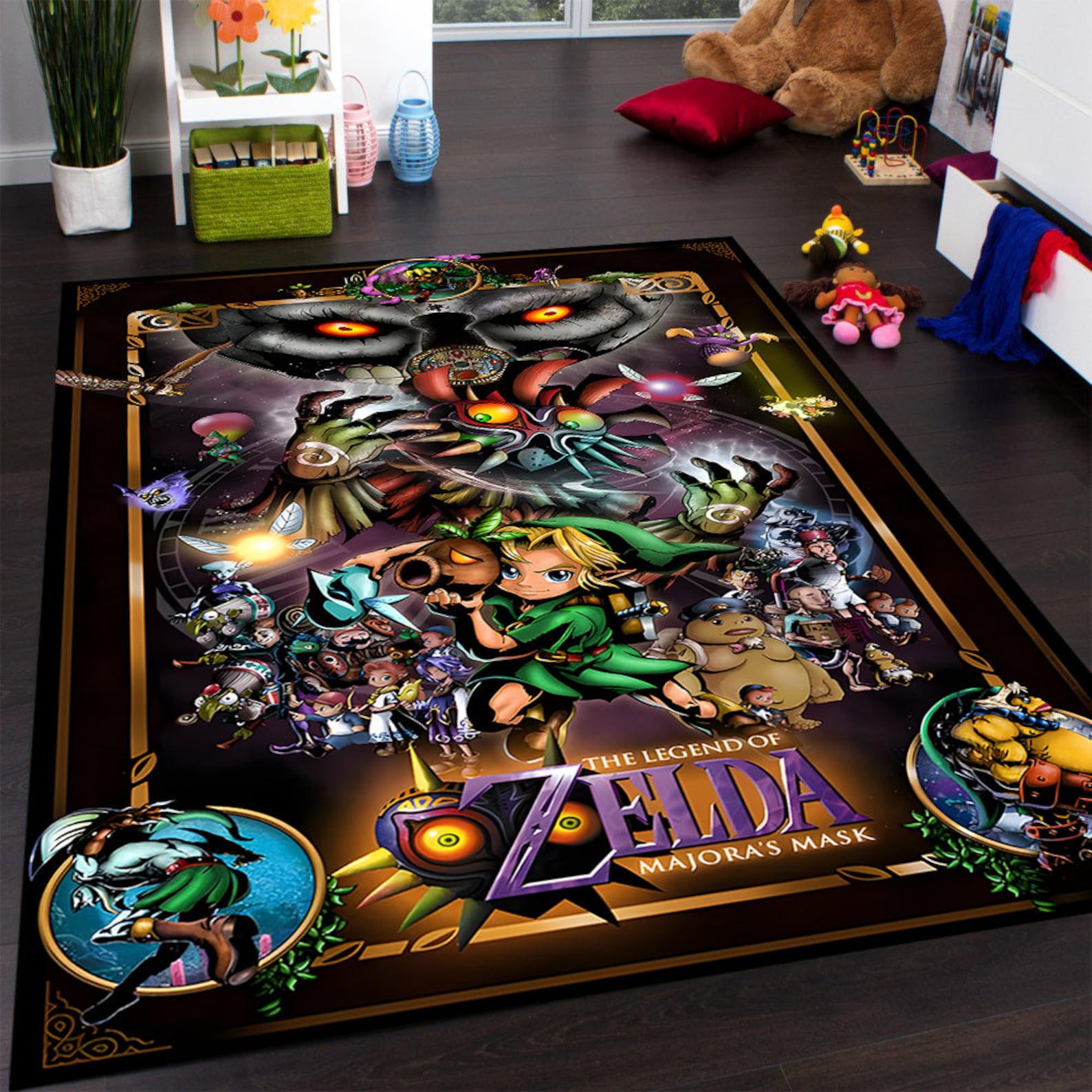 The Legend of Zelda Rug, Zelda Symbol Rug, Zelda Game Rug, Gaming Room ...