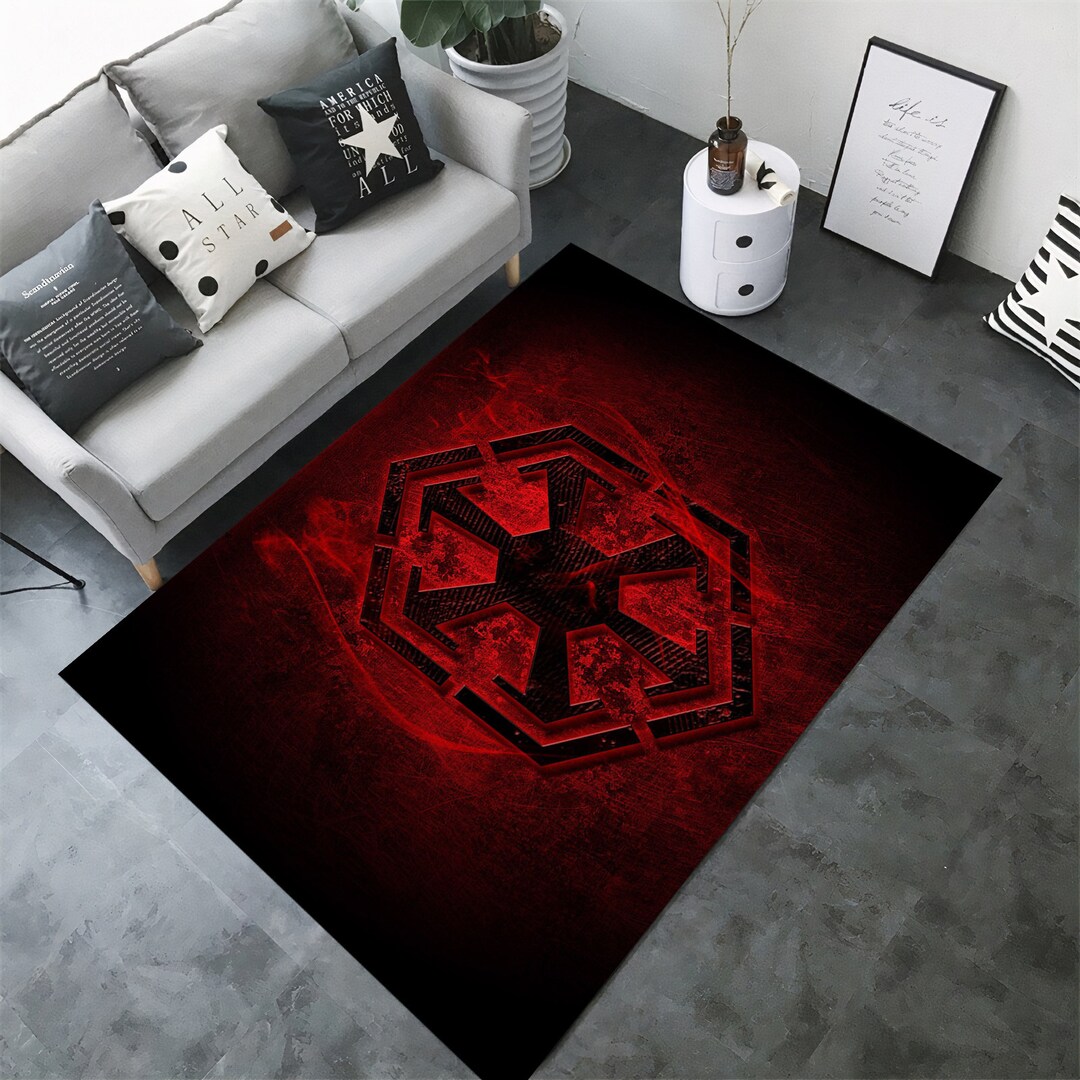 Red Rug,the Star Wars Rug,sith Emblem Rug,for Living Room Rug,fan ...