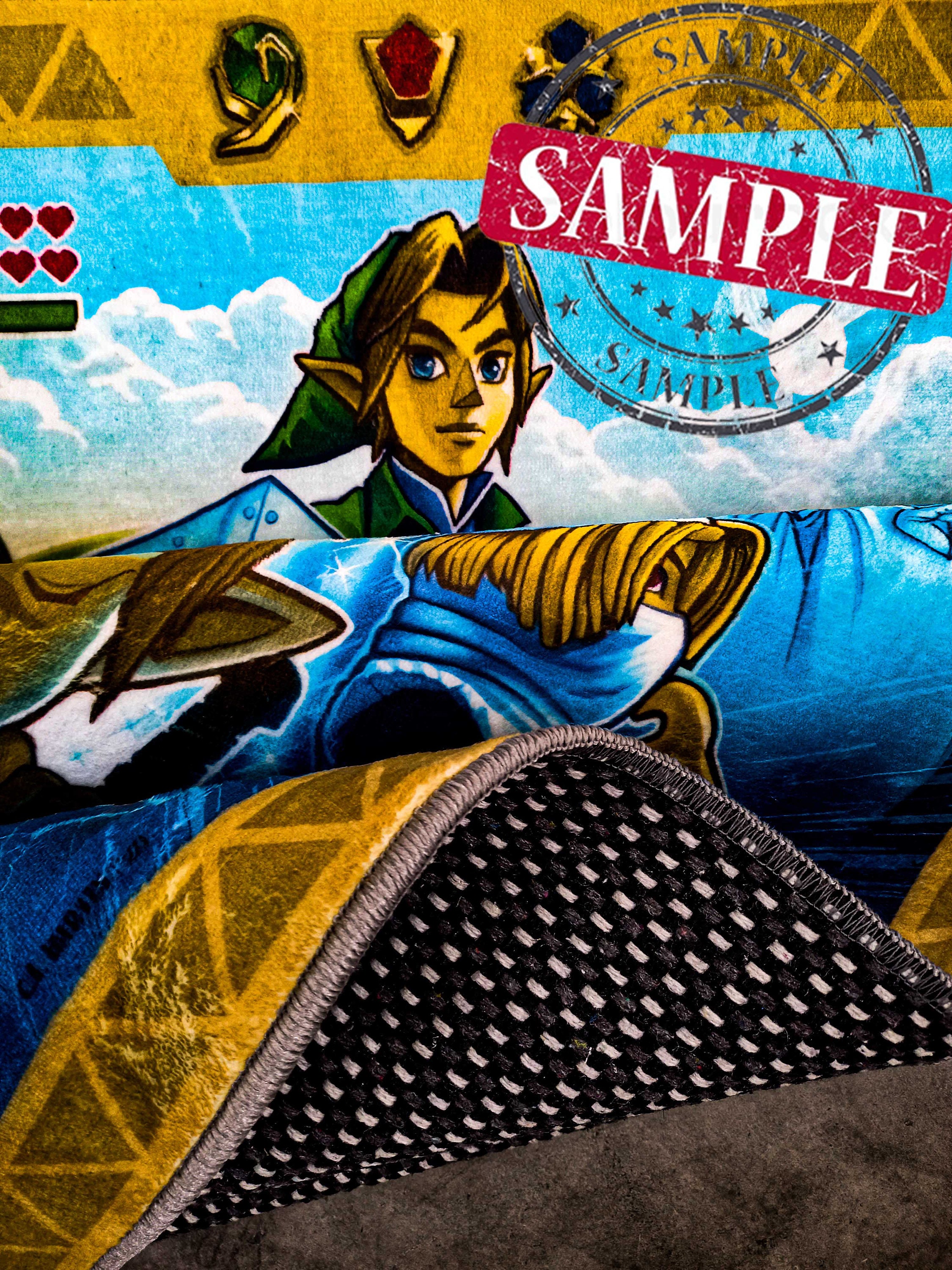 The Legend of Zelda Rug, Zelda Symbol Rug, Zelda Game Rug, Gaming Room ...