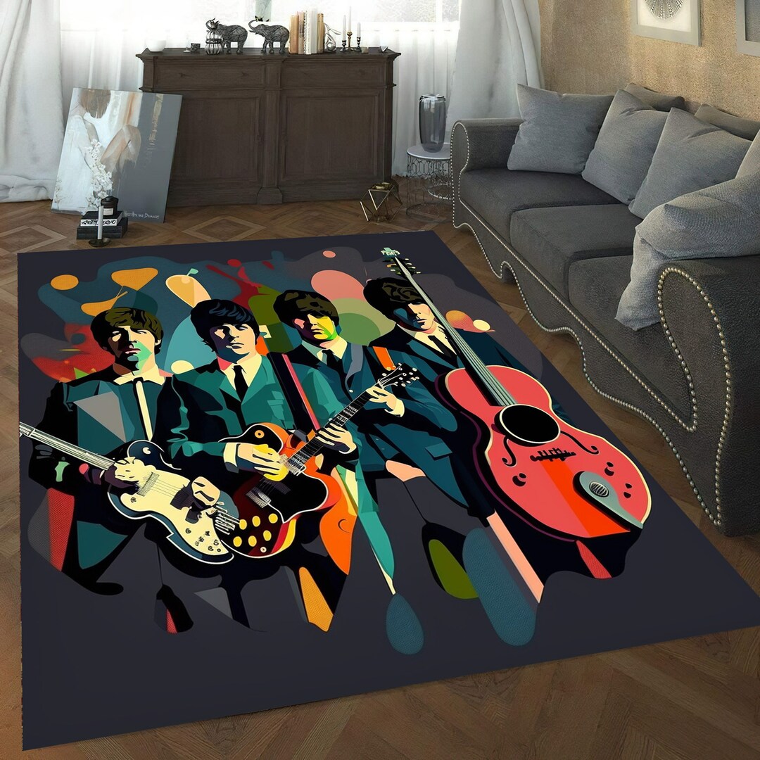 The Beatles, the Beatles Rug, Rock Band ,music Rug, Fan Rug, Best ...