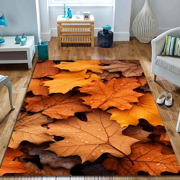 Leaf Rug - Etsy