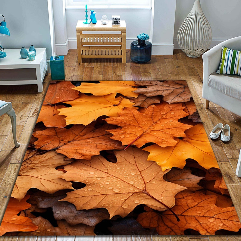 Leaf Rug - Etsy