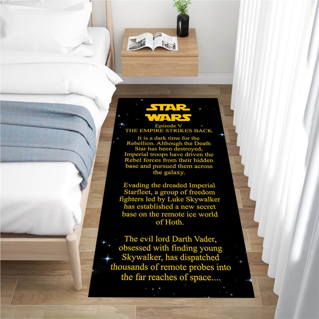 Star Wars Crawl Rug: Episode 5 Runner, Kids Room Decor - Etsy