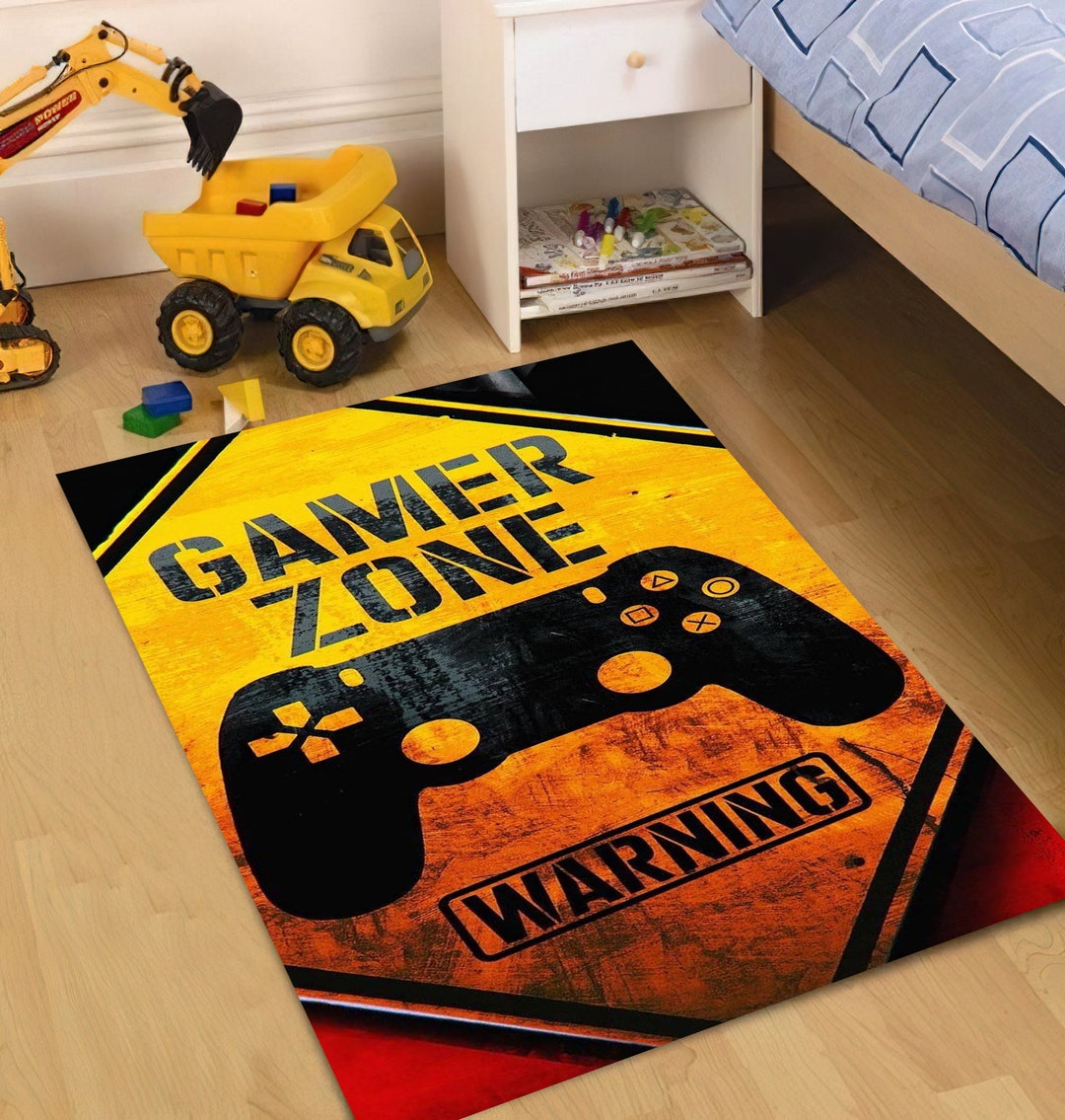 Personalized Gamer Zone Rug: Custom Game Room Decor - Etsy