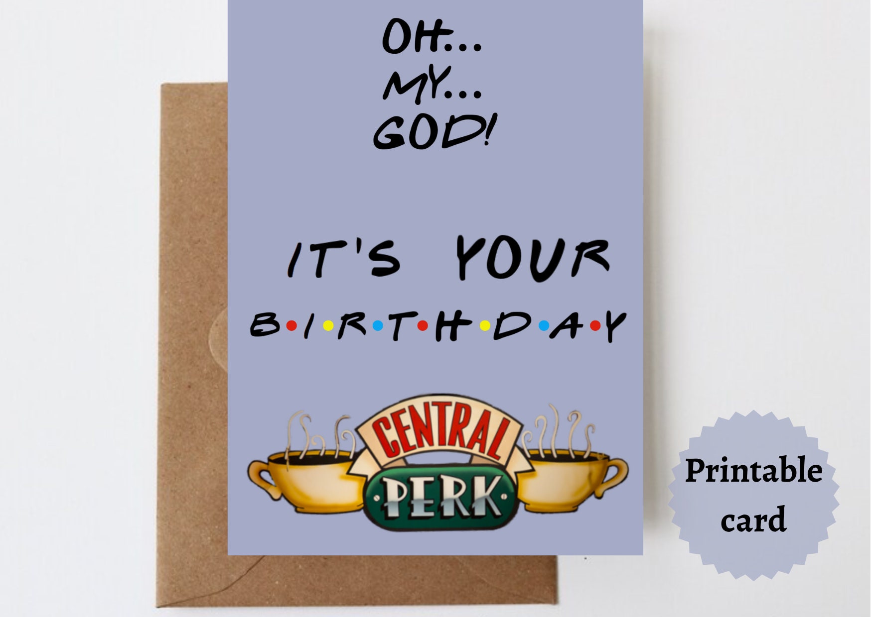 FRIENDS Birthday Card | FRIENDS Inspired Birthday Cards | Birthday ...
