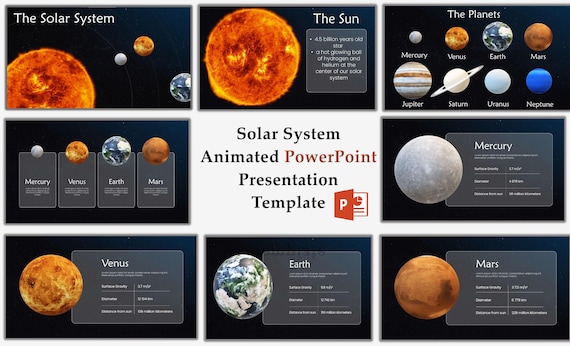 Plantilla Del Sistema Solar Plantillas Para Powerpoint Y Google Slides