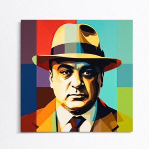 Al Capone Pop Art Canvas, Al Capone Framed Print, Al Capone Wall Art ...
