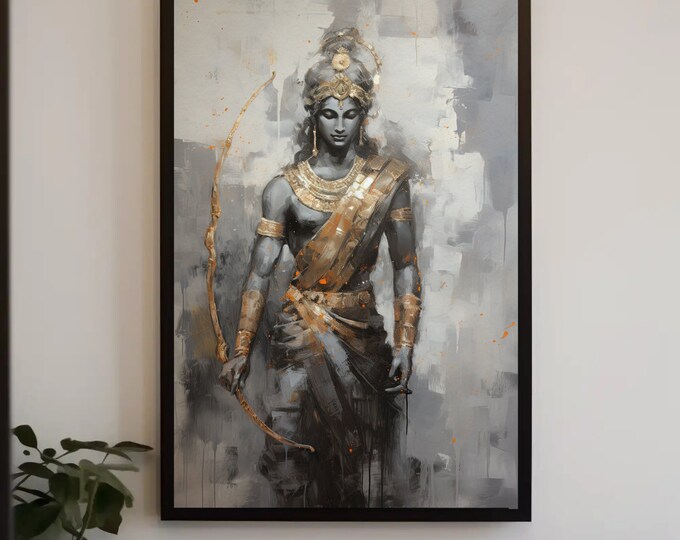 Modern Abstract Shiv Shakti Painting, Hindu Spiritual Wall Art, Indian ...