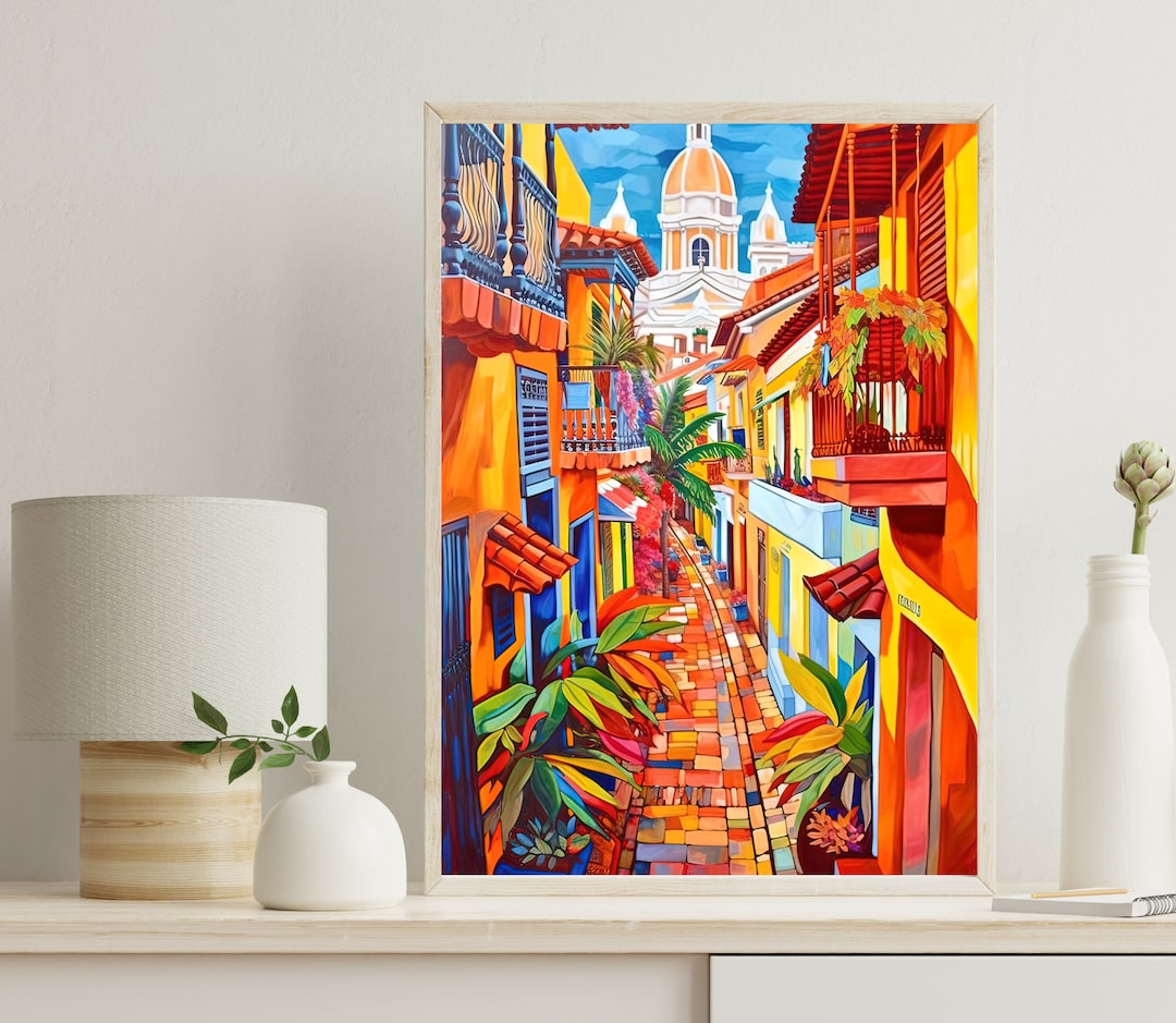 Colombia Wall Art, Cartagena Print, Colombia Print, Colombia Art Print ...