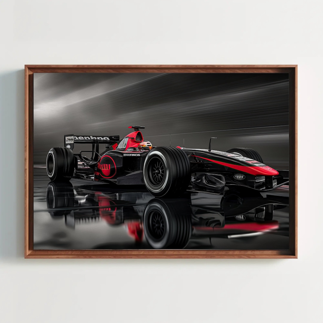 Beautiful Racing Car Wall Art F1 Car Wall Decor Car Lovers Wall Decor ...