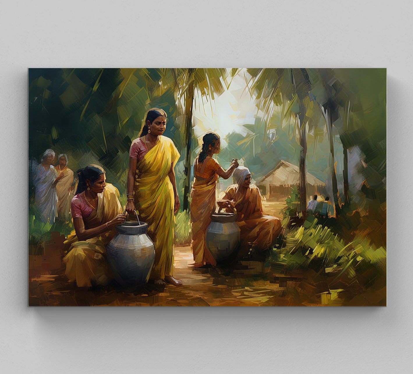 Group of South Indian Women Art South Indian Painting South - Etsy Canada