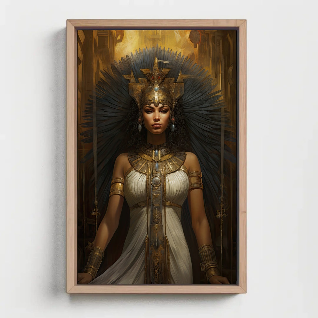 Isis Goddess Canvas Painting - African American Art - Fertility Magic ...