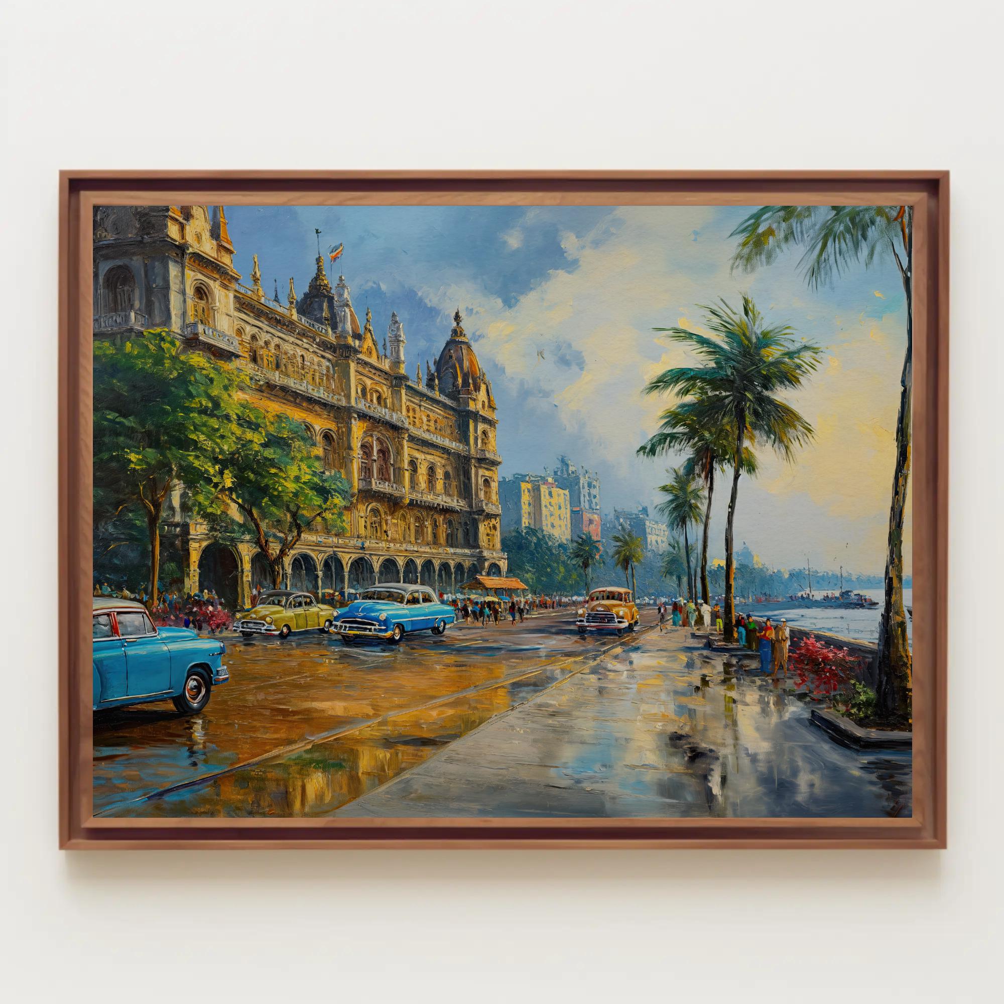 Mumbai Coastal Canvas Print, Indian Wall Art, Ready to Hang - Etsy