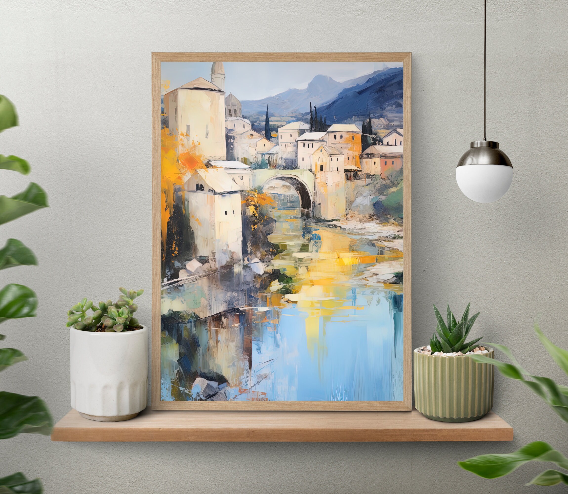 Mostar Wall Art, Mostar Bosnia Canvas and Poster Print , Mostar Photo ...