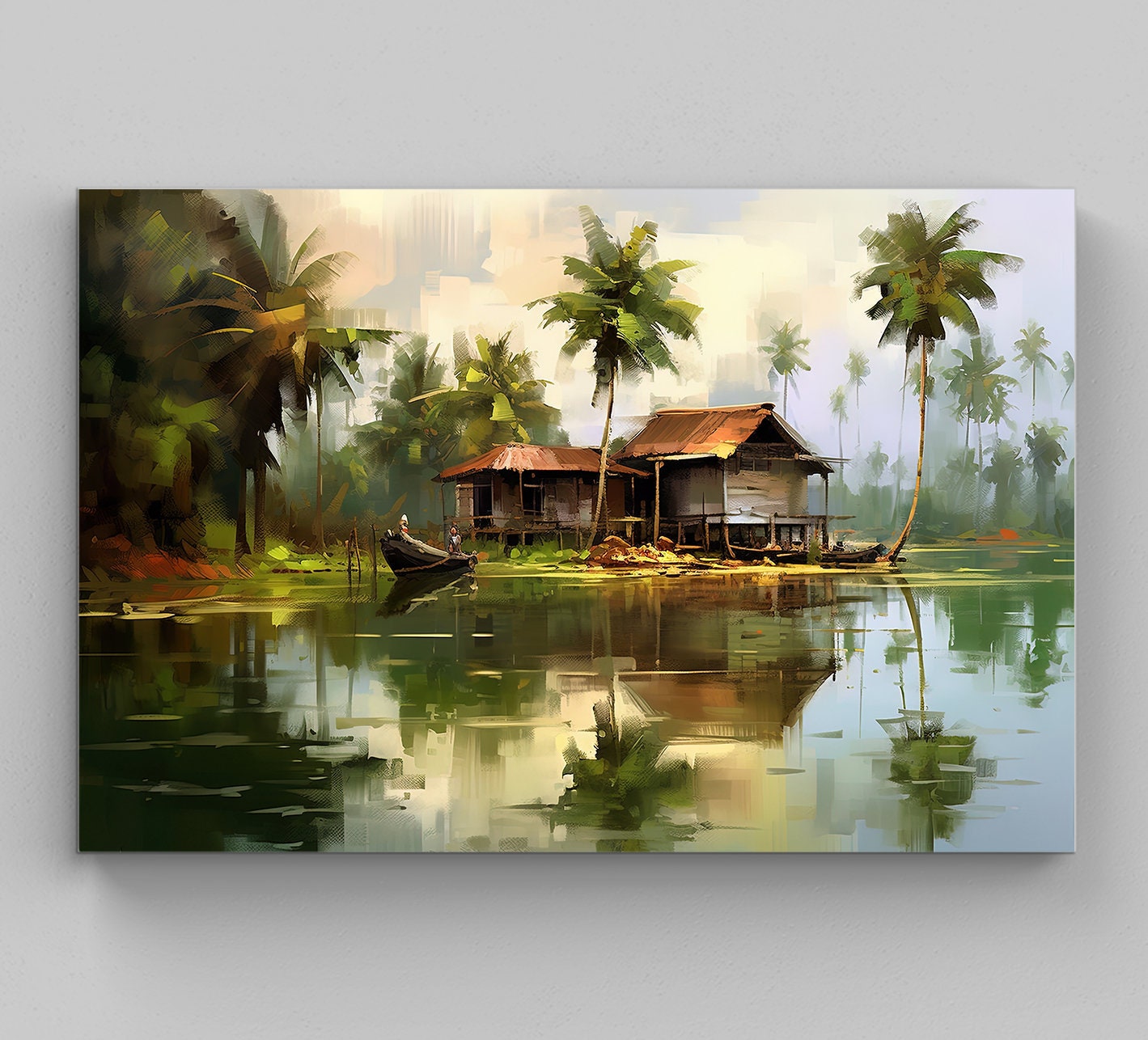 Art of Beautiful Scenery of Kerala Kerala Home Decor South - Etsy