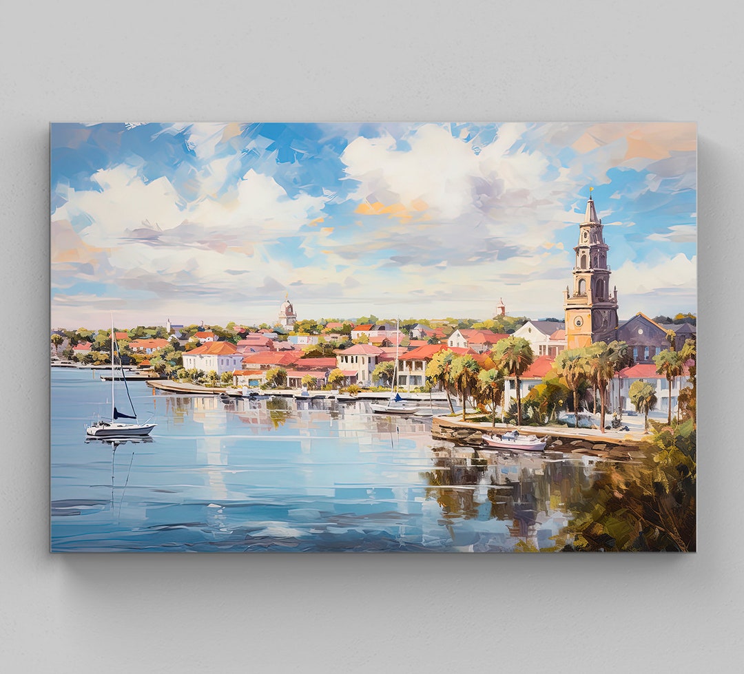 St. Augustine Art Print Canvas, Florida Wall Art, St. Augustine Poster ...