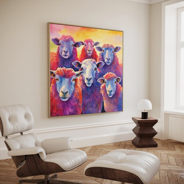 Sheep Painting - Etsy