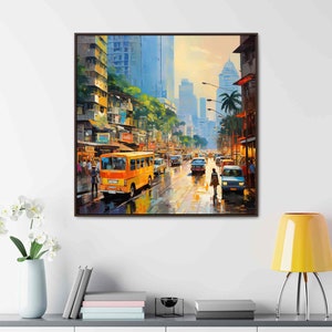 Mumbai Art Painting | Mumbai Framed Poster | Mumbai Wall Art | Mumbai ...