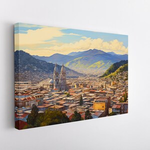Quito Art Print, Ecuador Art, Ecuadorian Canvas Prints, Ecuadorian Home ...