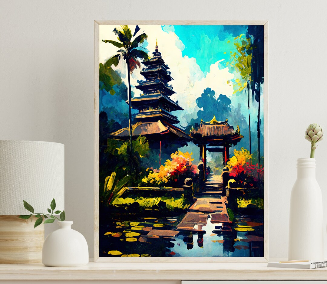 Bali Indonesia Travel Poster Large Canvas Indonesia Travel Prints ...