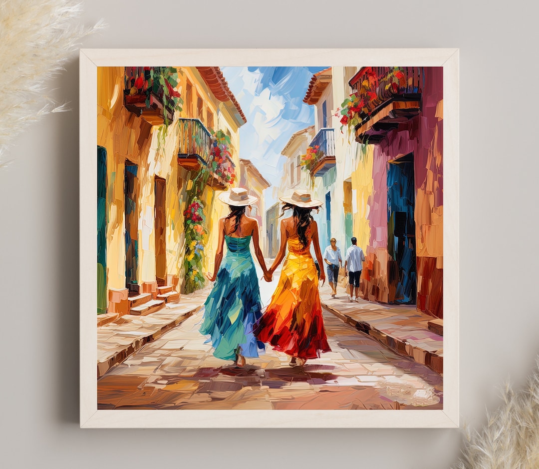 Colombian Woman Travel Print, Colombia Wall Art, Colombian Woman Large ...