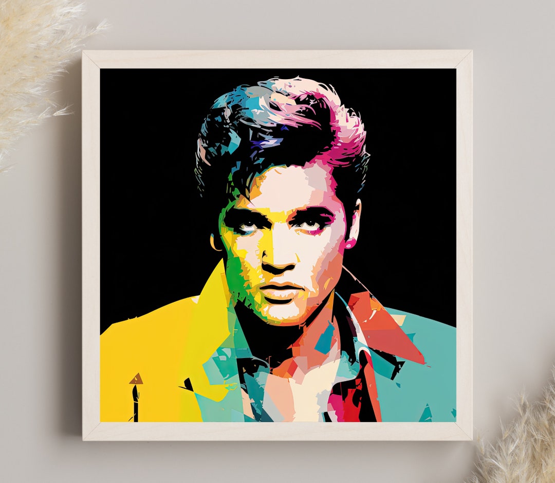 Elvis Presley Pop Art Canvas, Elvis Presley Framed Print, Elvis Presley ...
