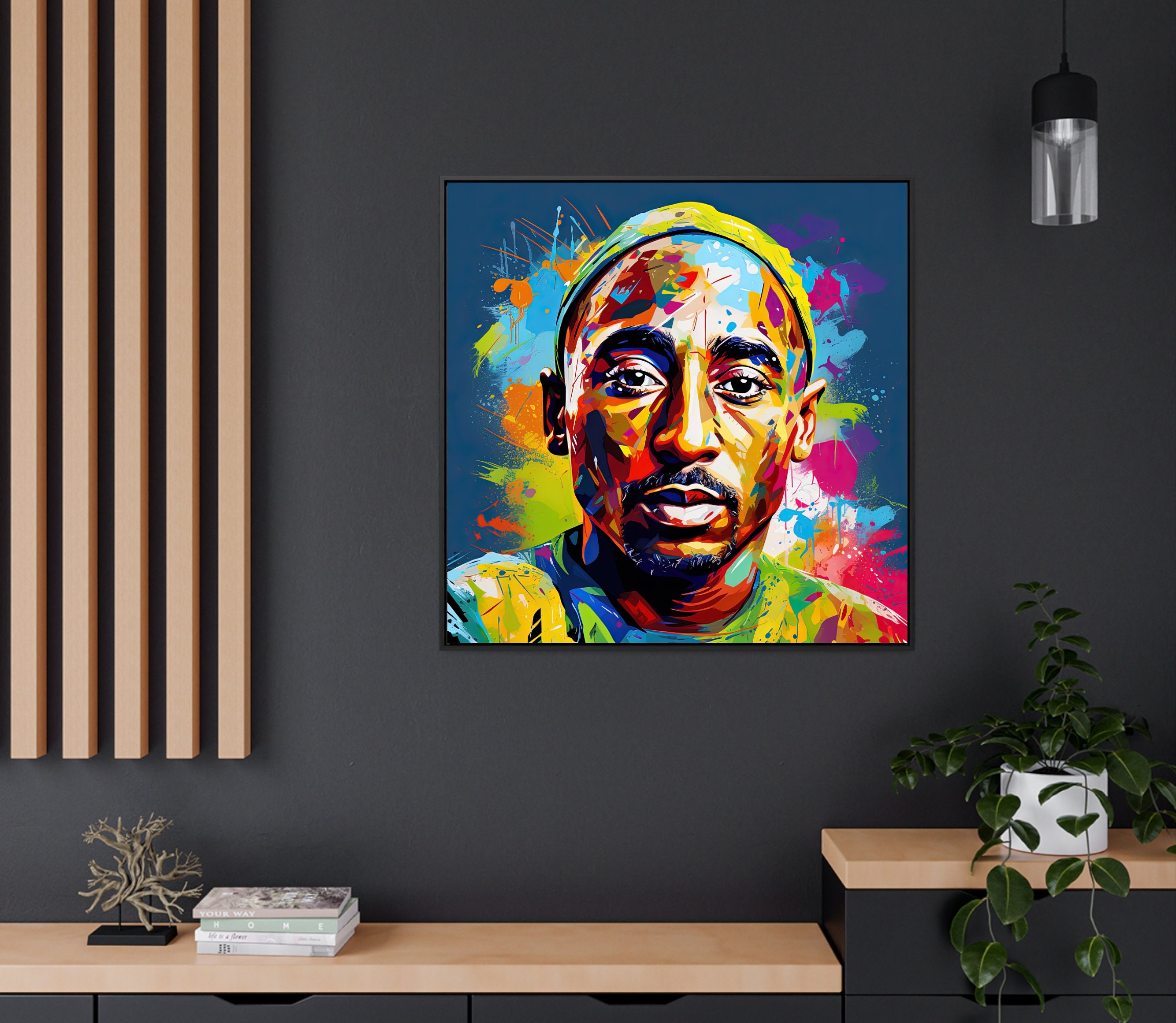 Tupac Pop Art Tupac Framed Poster Tupac Canvas Wall Art - Etsy