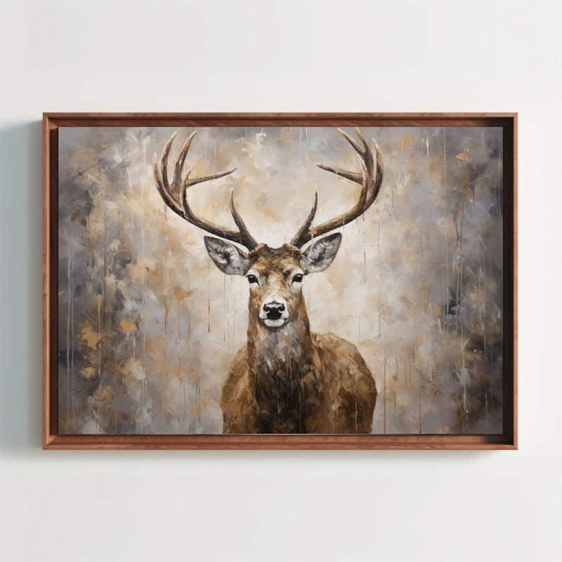 Deer Canvas Art - Etsy
