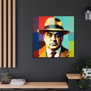 Al Capone Pop Art Canvas, Al Capone Framed Print, Al Capone Wall Art ...