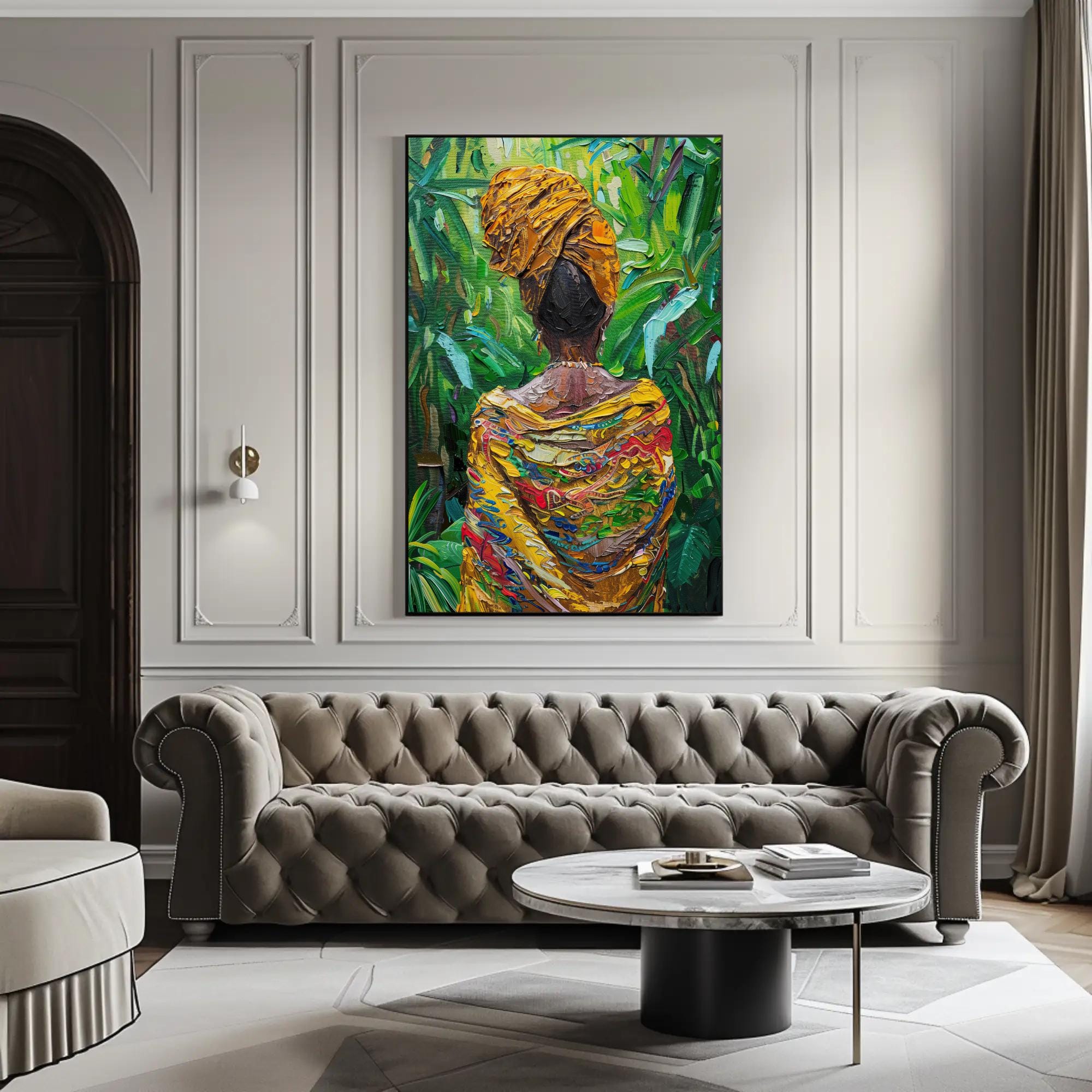 Textured Caribbean Woman Portrait – Afro-caribbean Canvas Print - Etsy