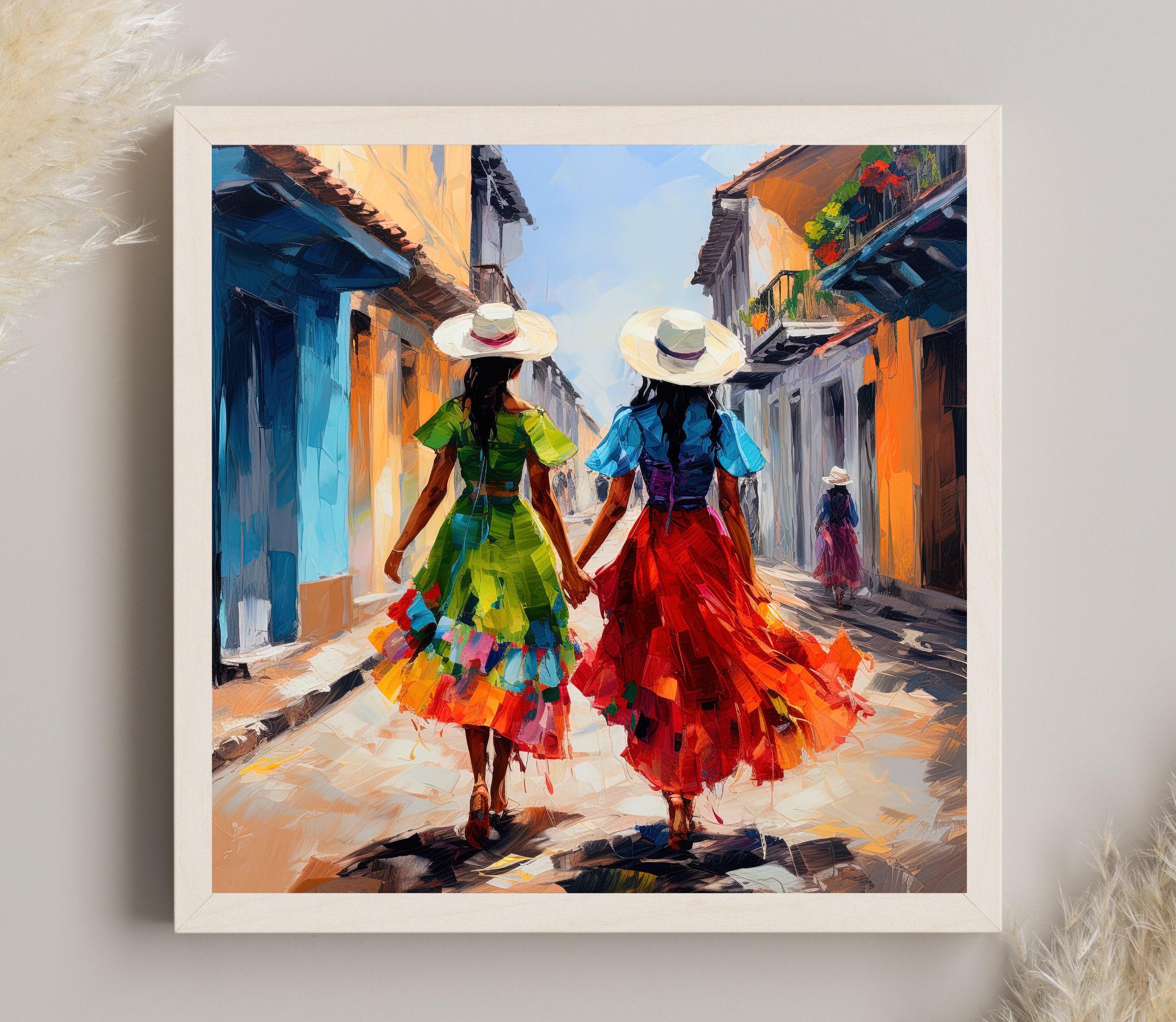 Colombian Woman Wall Art Colombian Woman Travel Print Colombian Woman ...