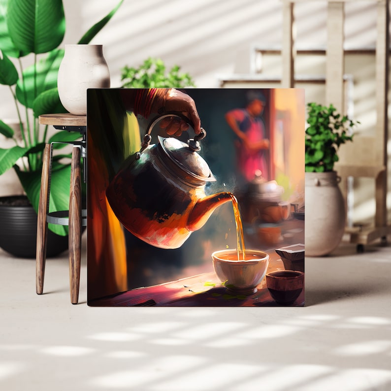 Chai Poster Tea Art Print Coffee Shop Decor Kitchen Wall - Etsy
