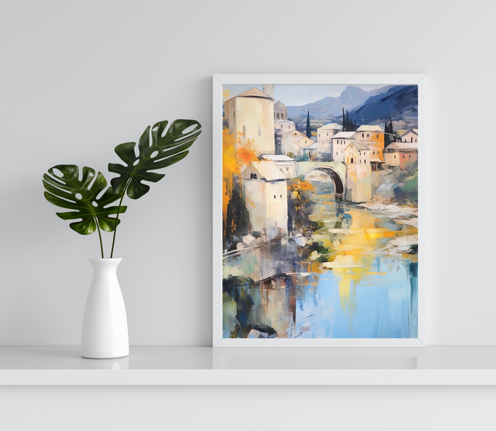 Mostar Wall Art, Mostar Bosnia Canvas and Poster Print , Mostar Photo ...