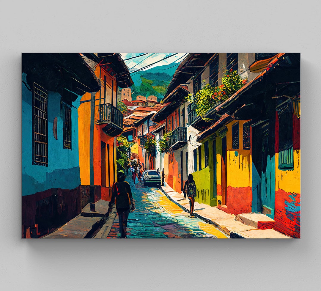 Colombia Art Print | Santander Colombia Canvas Art | Colombian Travel ...
