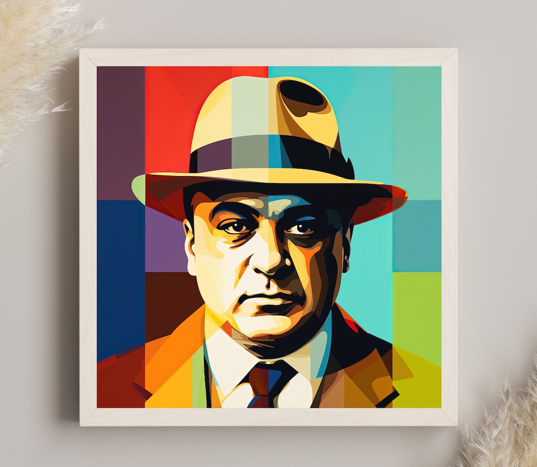Al Capone Pop Art Canvas, Al Capone Framed Print, Al Capone Wall Art ...