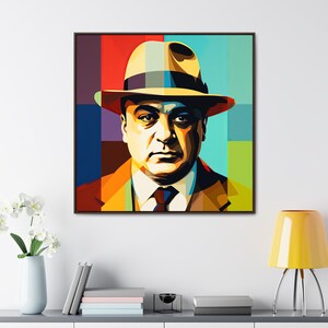 Al Capone Pop Art Canvas, Al Capone Framed Print, Al Capone Wall Art ...