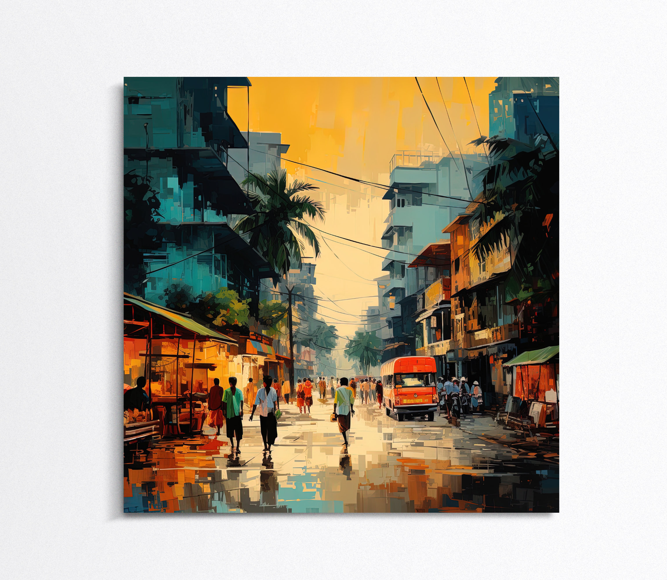 Bangladesh Street Art, Dakha Art Print, Bangladesh Wall Decor ...