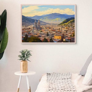 Quito Art Print, Ecuador Art, Ecuadorian Canvas Prints, Ecuadorian Home ...