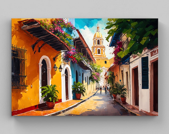 Cuba Art - Havana Art - Cuban Art Canvas - Havana Print - Old Havana ...