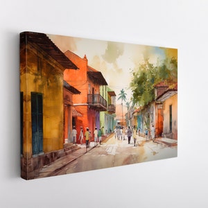 Dominico Landscape Art, Dominican Republic Oil Painting, Caribbean Art ...