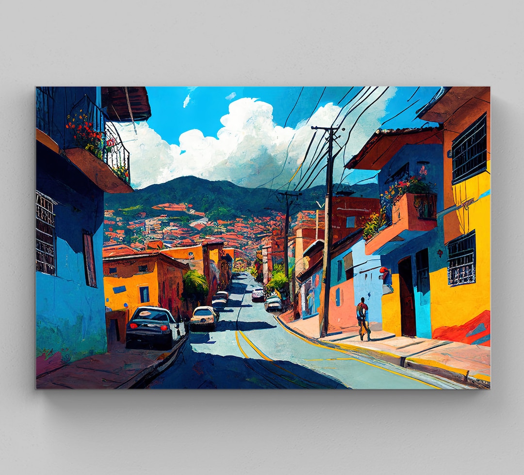 Colombia Art Print - Medellin Colombia Canvas Art - Colombia Travel ...