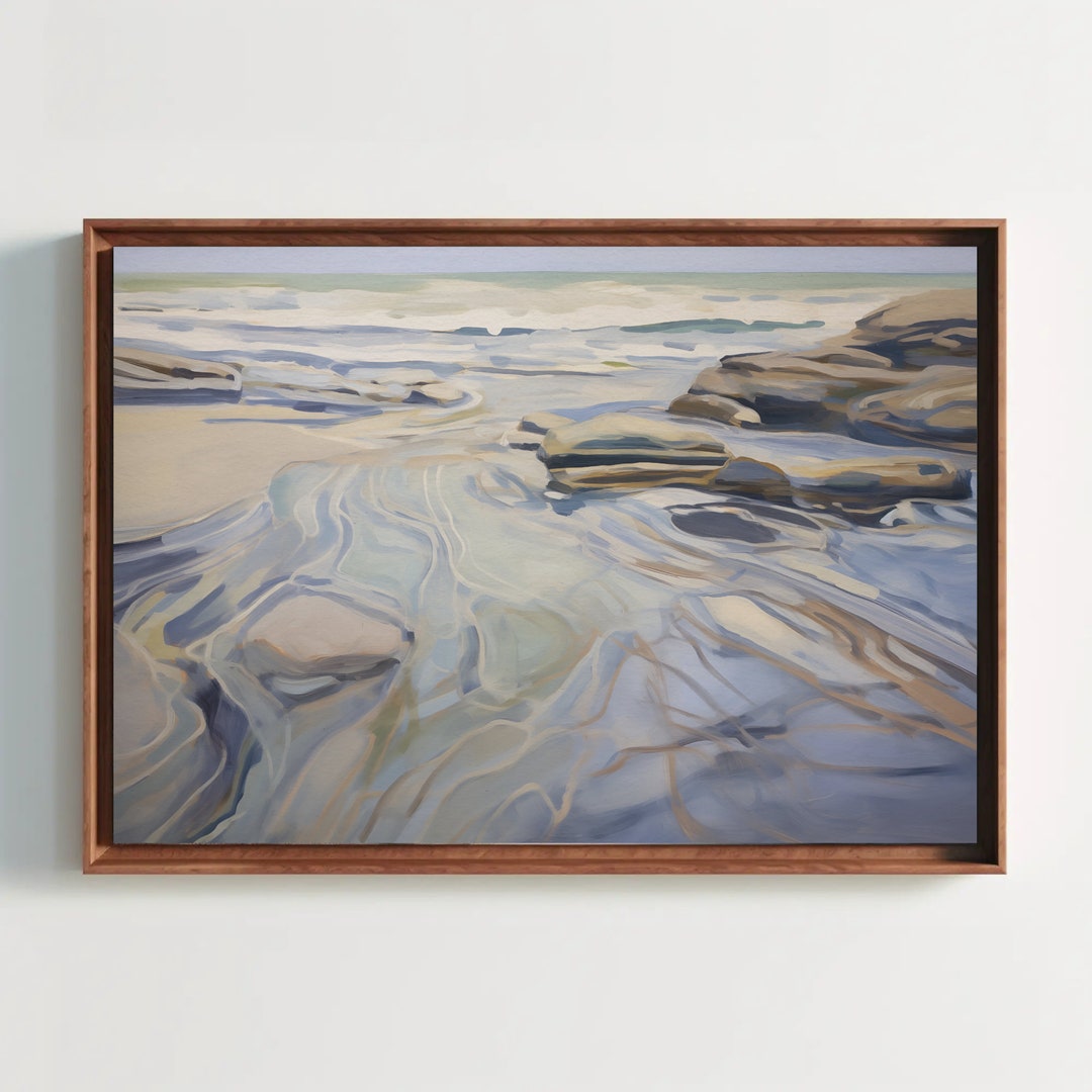 Abstract Ocean Wave Landscape - Curving Lines and Patterns of the Sea ...