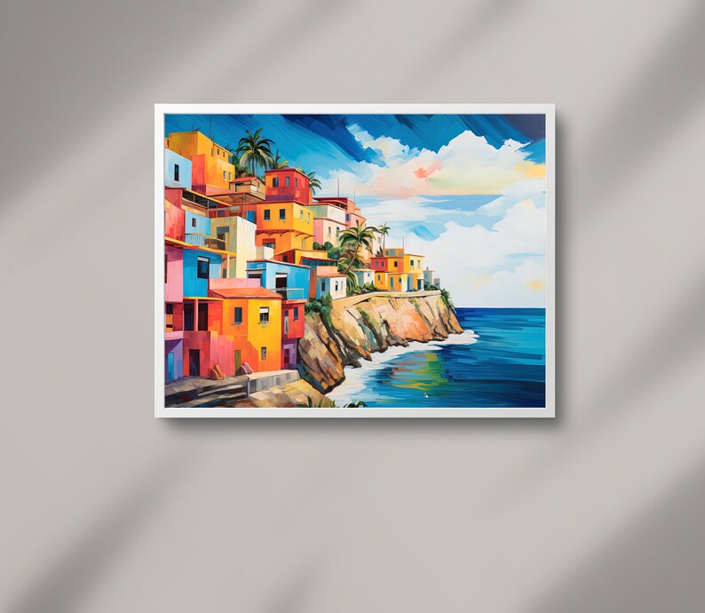 Puerto Rico Wall Art Large Canvas Print San Juan Poster San - Etsy
