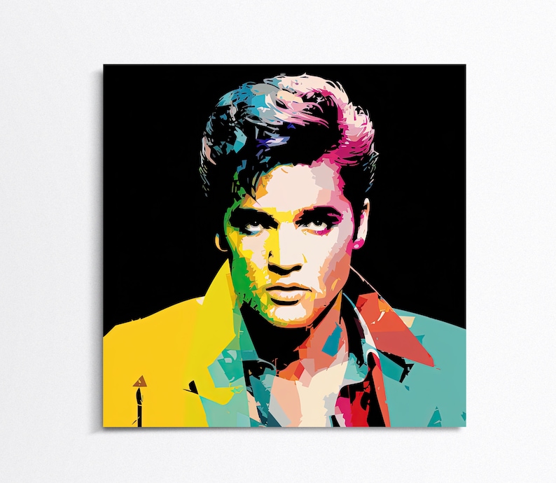 Elvis Presley Pop Art Canvas, Elvis Presley Framed Print, Elvis Presley ...