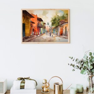 Dominico Landscape Art, Dominican Republic Oil Painting, Caribbean Art ...