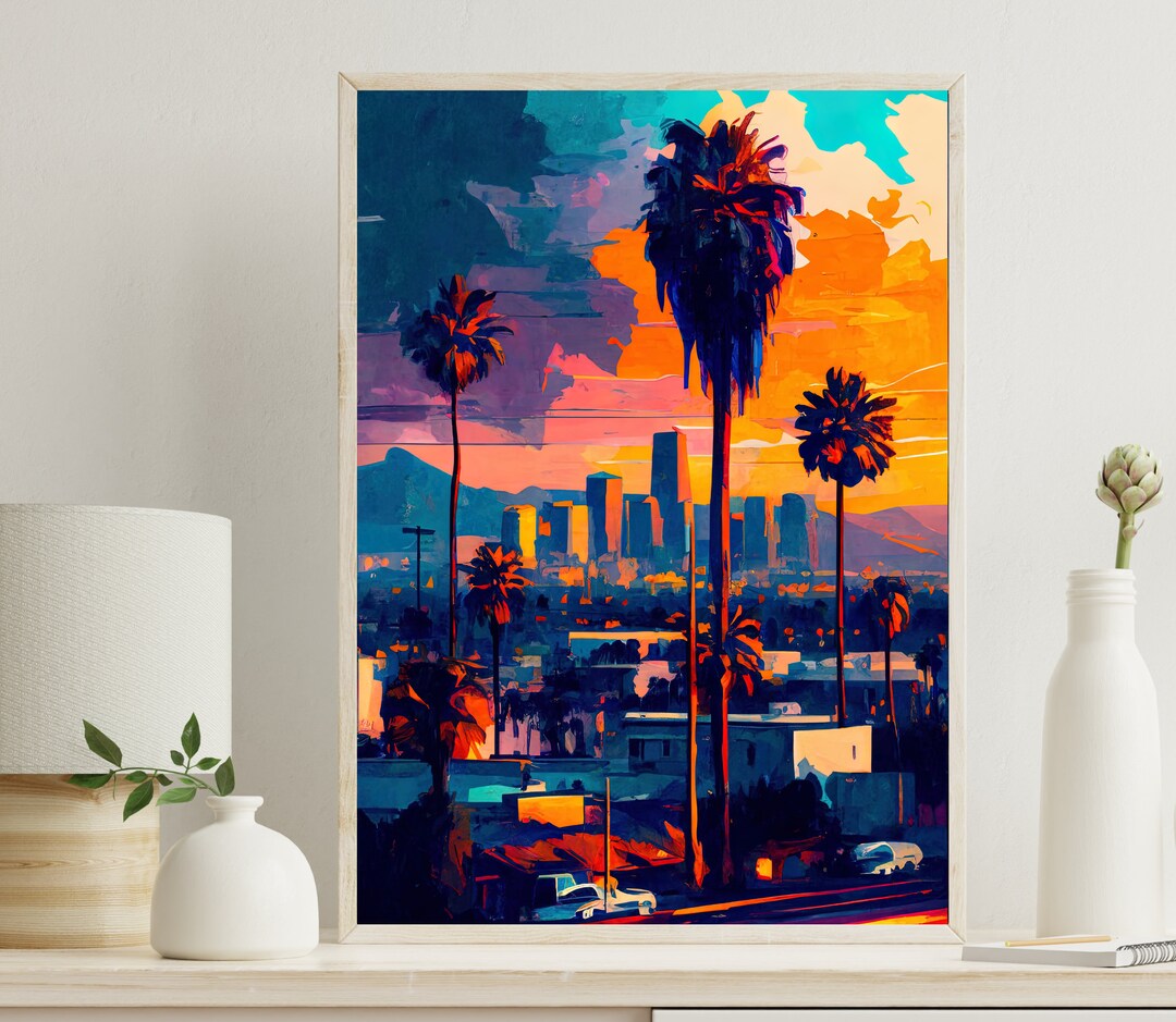 Los Angeles Wall Art, Los Angeles Canvas, Los Angeles Photo, Los ...