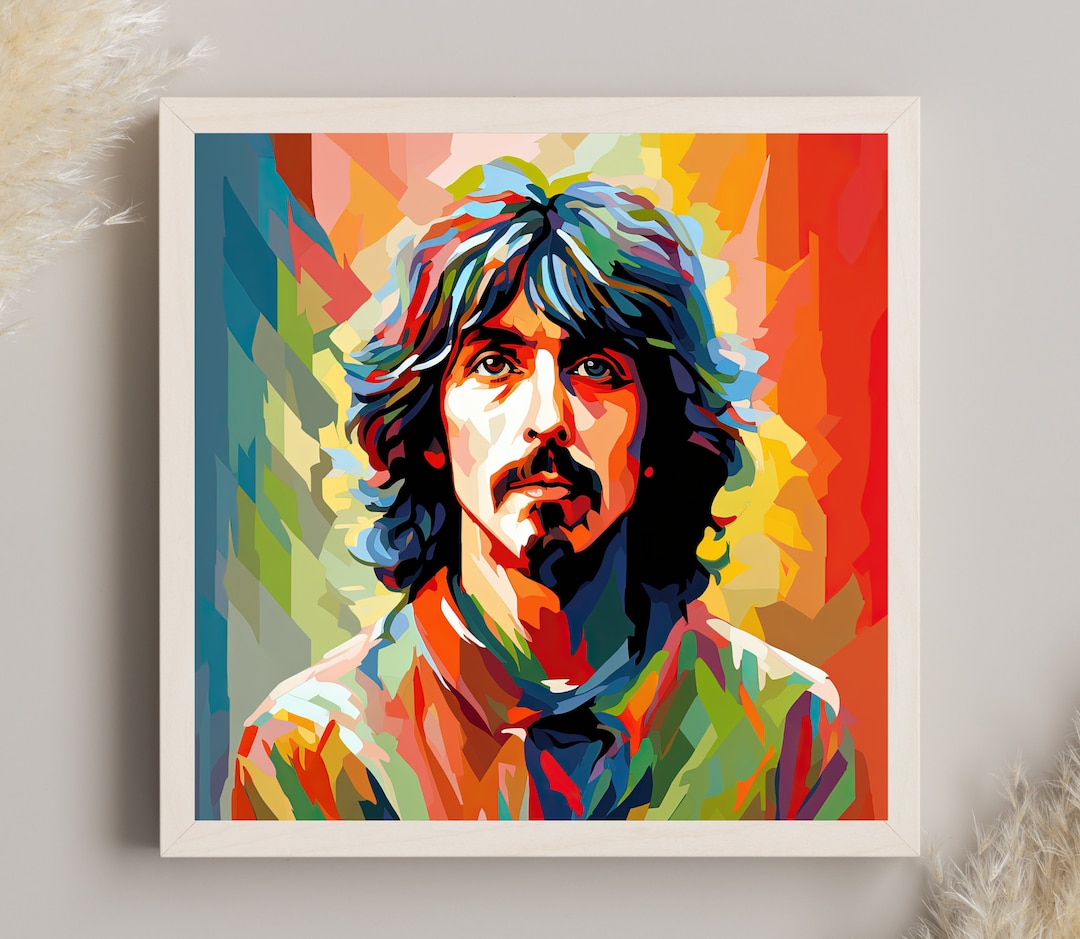 George Harrison Pop Art Canvas, George Harrison Framed Print, George ...